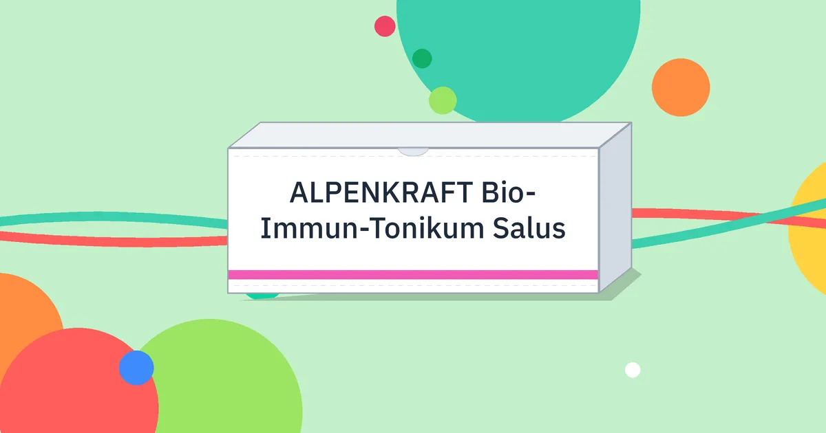 Symbolbild: Packung mit der Aufschrift ALPENKRAFT Bio-Immun-Tonikum Salus (PZN 06130896) – Verfügbarkeit und Bezug in Apotheken in Frankfurt am Main