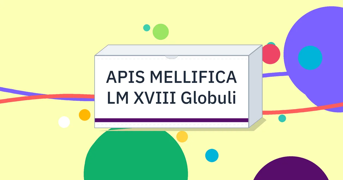 Symbolbild: Packung mit der Aufschrift APIS MELLIFICA LM XVIII Globuli (PZN 02658620) – Verfügbarkeit und Bezug in Apotheken in Frankfurt am Main