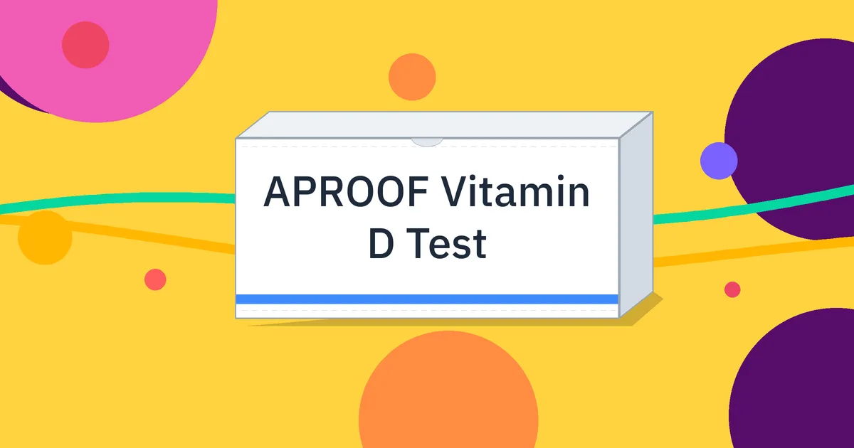 Symbolbild: Packung mit der Aufschrift APROOF Vitamin D Test (PZN 17565433) – Verfügbarkeit und Bezug in Apotheken in Frankfurt am Main