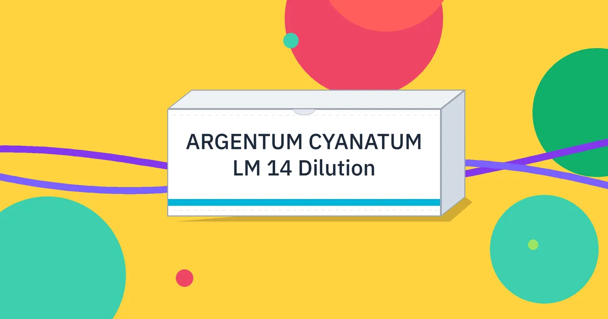 Symbolbild: Packung mit der Aufschrift ARGENTUM CYANATUM LM 14 Dilution (PZN 13390416) – Verfügbarkeit und Bezug in Apotheken in Frankfurt am Main