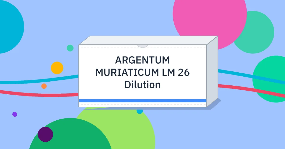 Symbolbild: Packung mit der Aufschrift ARGENTUM MURIATICUM LM 26 Dilution (PZN 12768373) – Verfügbarkeit und Bezug in Apotheken in Frankfurt am Main