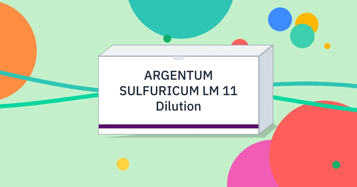 Symbolbild: Packung mit der Aufschrift ARGENTUM SULFURICUM LM 11 Dilution (PZN 12770022) – Verfügbarkeit und Bezug in Apotheken in Frankfurt am Main