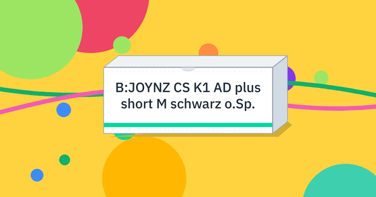 Symbolbild: Packung mit der Aufschrift B:JOYNZ CS K1 AD plus short M schwarz o.Sp. (PZN 20528080) – Verfügbarkeit und Bezug in Apotheken in Frankfurt am Main