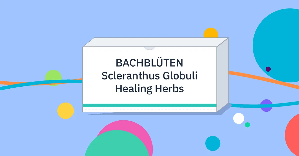 Symbolbild: Packung mit der Aufschrift BACHBLÜTEN Scleranthus Globuli Healing Herbs (PZN 07366201) – Verfügbarkeit und Bezug in Apotheken in Frankfurt am Main