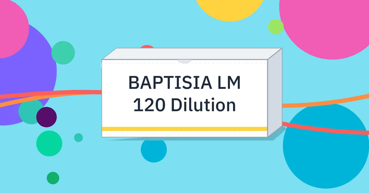 Symbolbild: Packung mit der Aufschrift BAPTISIA LM 120 Dilution (PZN 12788370) – Verfügbarkeit und Bezug in Apotheken in Frankfurt am Main