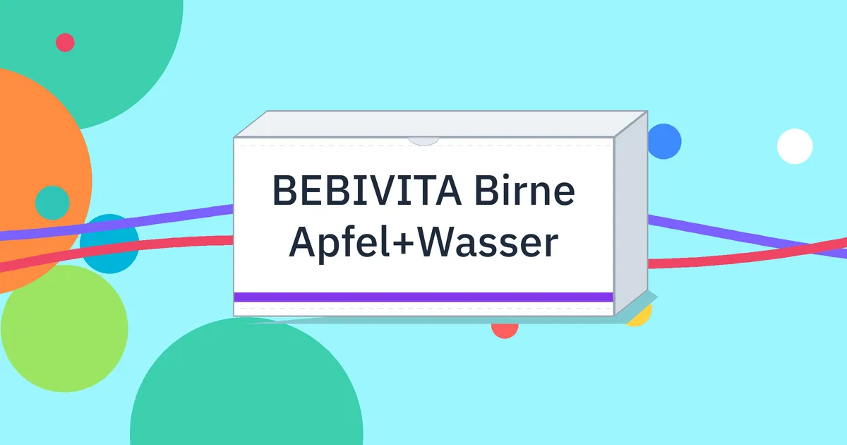 Symbolbild: Packung mit der Aufschrift BEBIVITA Birne Apfel+Wasser (PZN 19128240) – Verfügbarkeit und Bezug in Apotheken in Frankfurt am Main