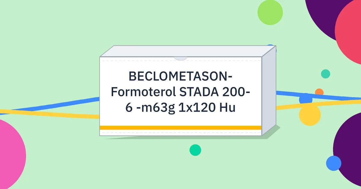 Symbolbild: Packung mit der Aufschrift BECLOMETASON-Formoterol STADA 200-6 -m63g 1x120 Hu (PZN 18718413) – Verfügbarkeit und Bezug in Apotheken in Frankfurt am Main