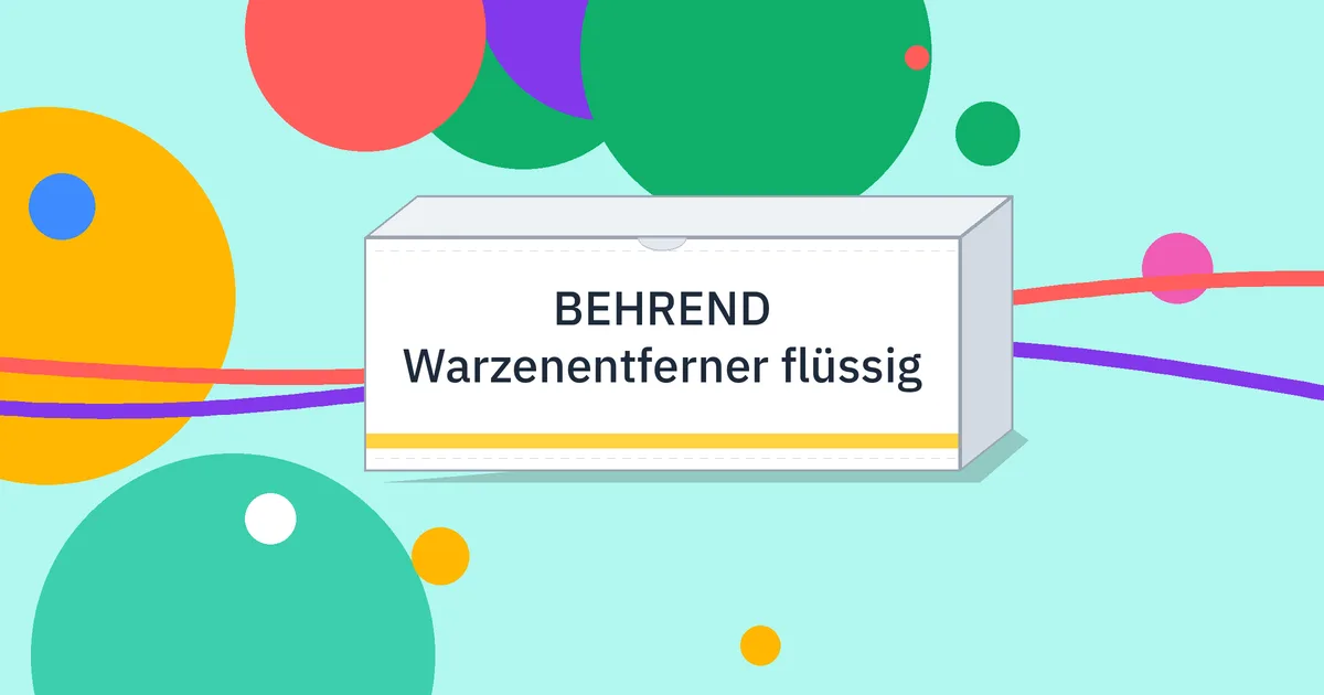 Symbolbild: Packung mit der Aufschrift BEHREND Warzenentferner flüssig (PZN 18094378) – Verfügbarkeit und Bezug in Apotheken in Frankfurt am Main