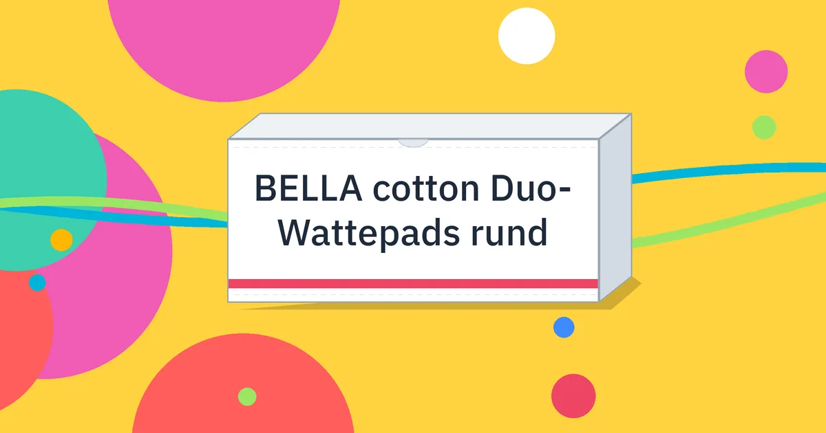 Symbolbild: Packung mit der Aufschrift BELLA cotton Duo-Wattepads rund (PZN 17368359) – Verfügbarkeit und Bezug in Apotheken in Frankfurt am Main