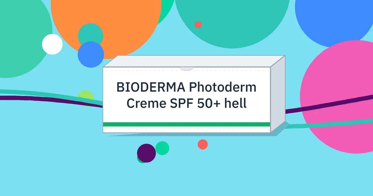 Symbolbild: Packung mit der Aufschrift BIODERMA Photoderm Creme SPF 50+ hell (PZN 17669919) – Verfügbarkeit und Bezug in Apotheken in Frankfurt am Main