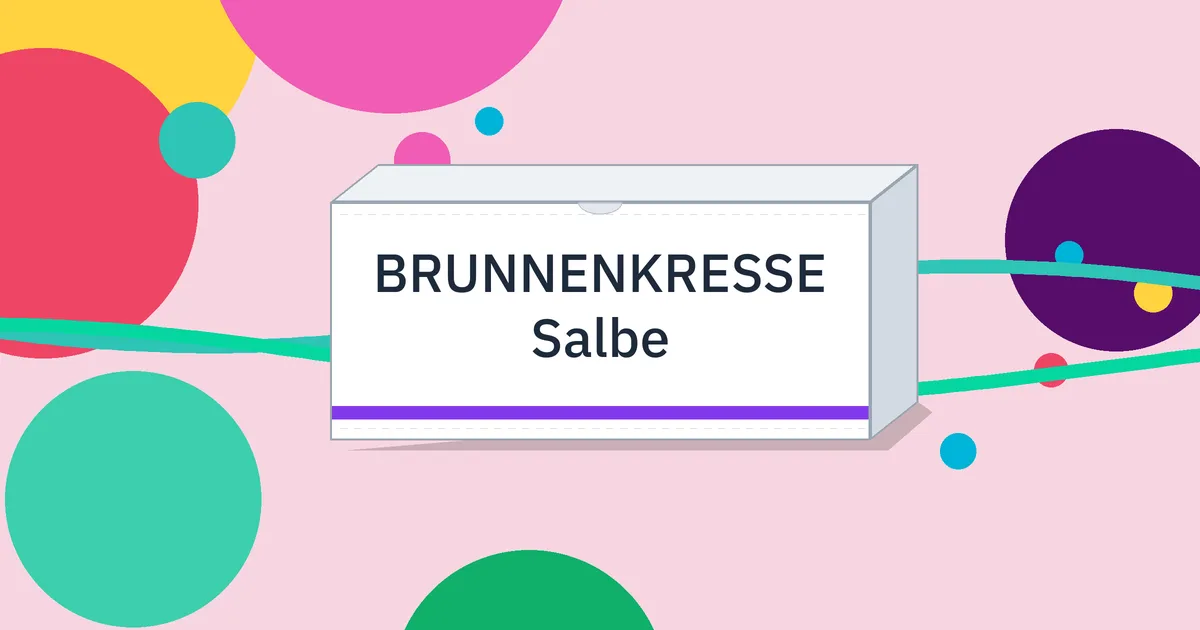 Symbolbild: Packung mit der Aufschrift BRUNNENKRESSE Salbe (PZN 17937521) – Verfügbarkeit und Bezug in Apotheken in Frankfurt am Main