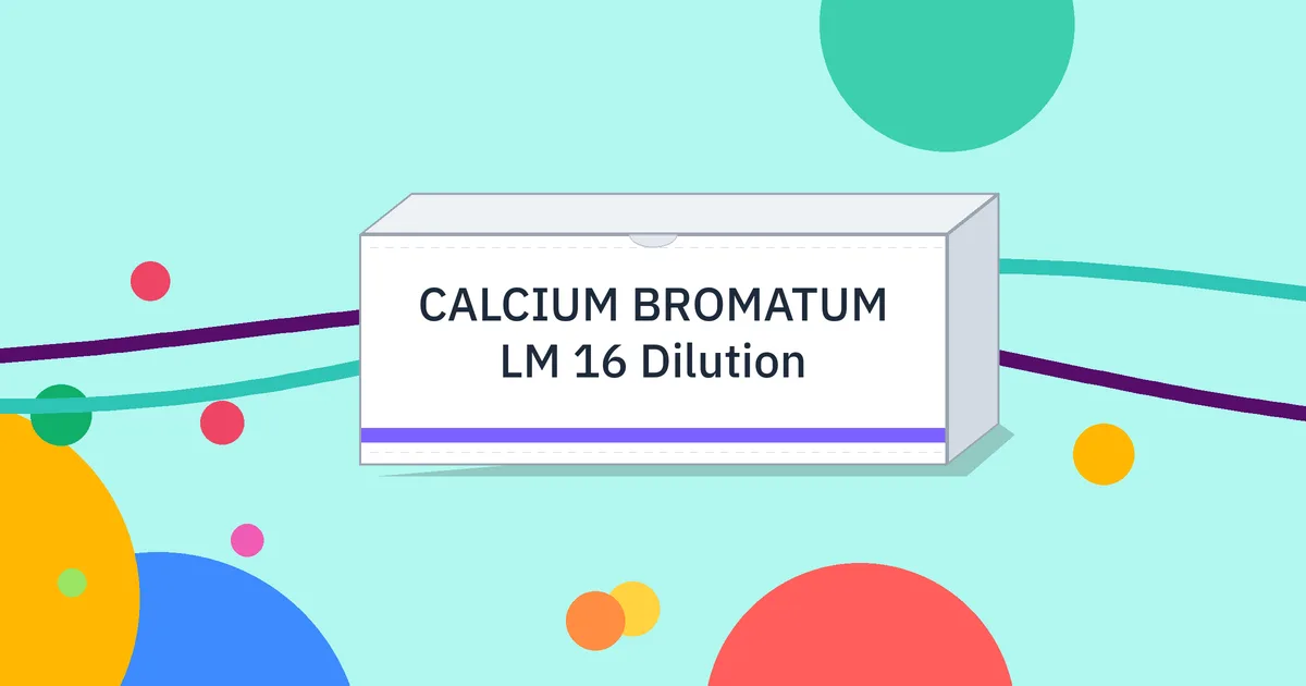 Symbolbild: Packung mit der Aufschrift CALCIUM BROMATUM LM 16 Dilution (PZN 13407915) – Verfügbarkeit und Bezug in Apotheken in Frankfurt am Main