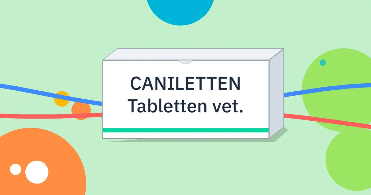 Symbolbild: Packung mit der Aufschrift CANILETTEN Tabletten vet. (PZN 04604137) – Verfügbarkeit und Bezug in Apotheken in Frankfurt am Main