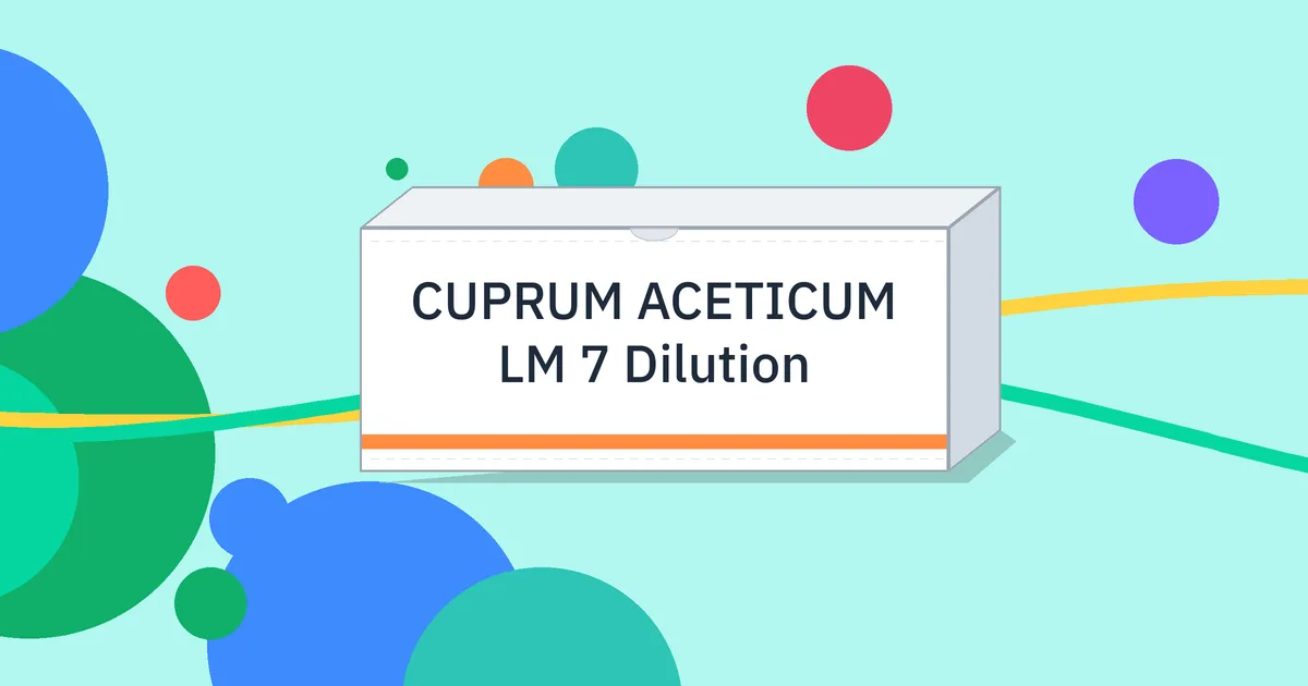 Symbolbild: Packung mit der Aufschrift CUPRUM ACETICUM LM 7 Dilution (PZN 12837217) – Verfügbarkeit und Bezug in Apotheken in Frankfurt am Main