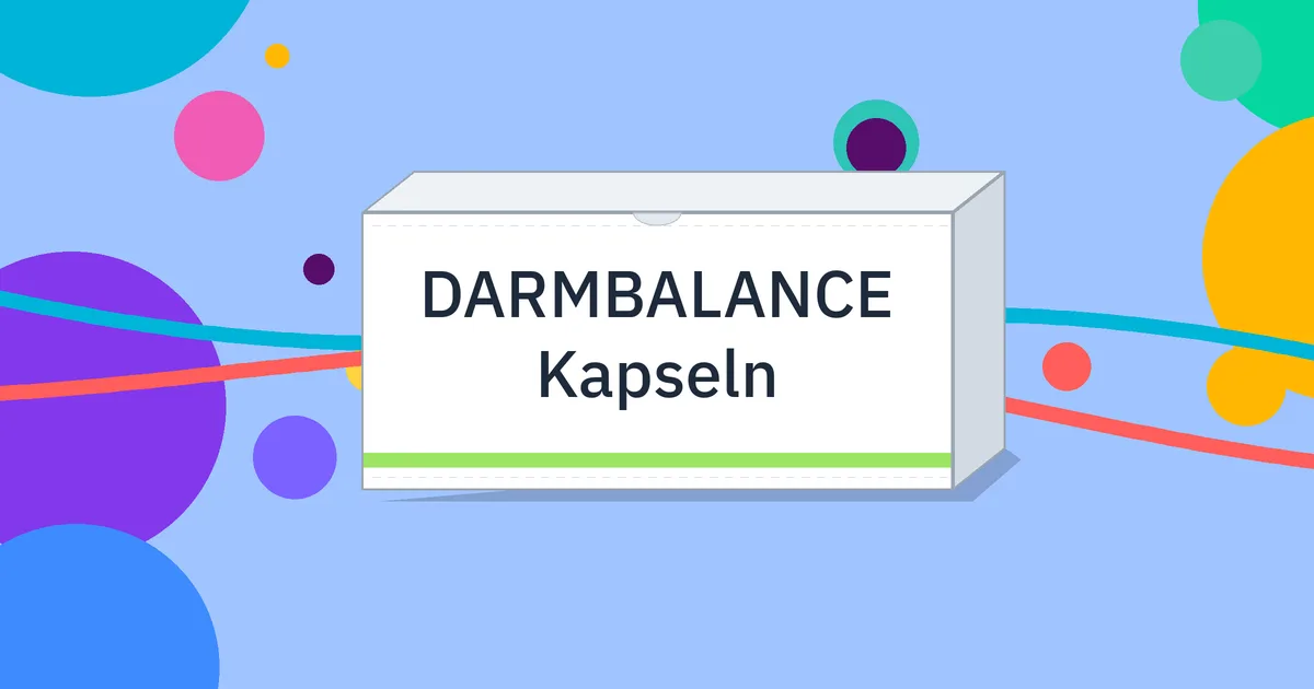 Symbolbild: Packung mit der Aufschrift DARMBALANCE Kapseln (PZN 17890699) – Verfügbarkeit und Bezug in Apotheken in Frankfurt am Main