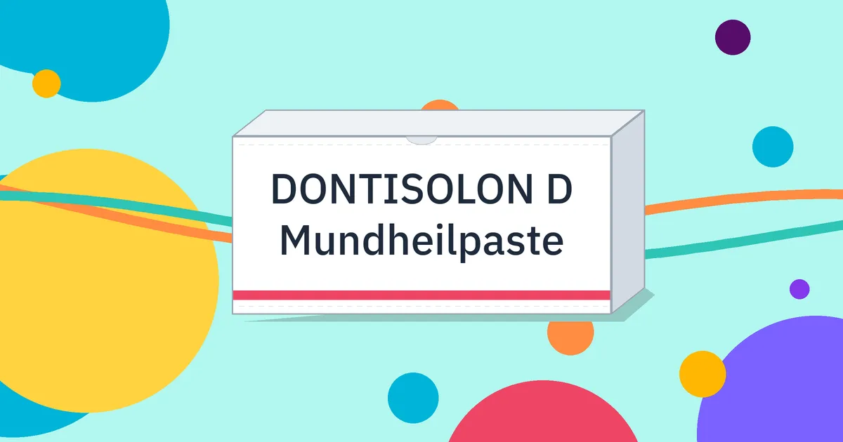 Symbolbild: Packung mit der Aufschrift DONTISOLON D Mundheilpaste (PZN 04913803) – Verfügbarkeit und Bezug in Apotheken in Frankfurt am Main