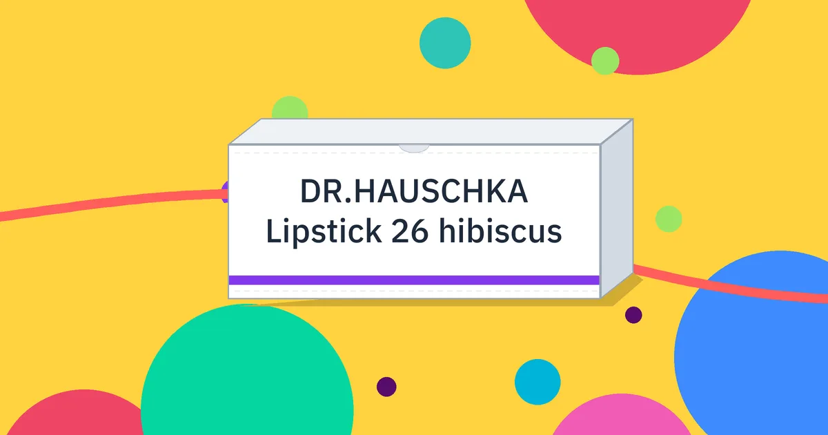 Symbolbild: Packung mit der Aufschrift DR.HAUSCHKA Lipstick 26 hibiscus (PZN 18651241) – Verfügbarkeit und Bezug in Apotheken in Frankfurt am Main