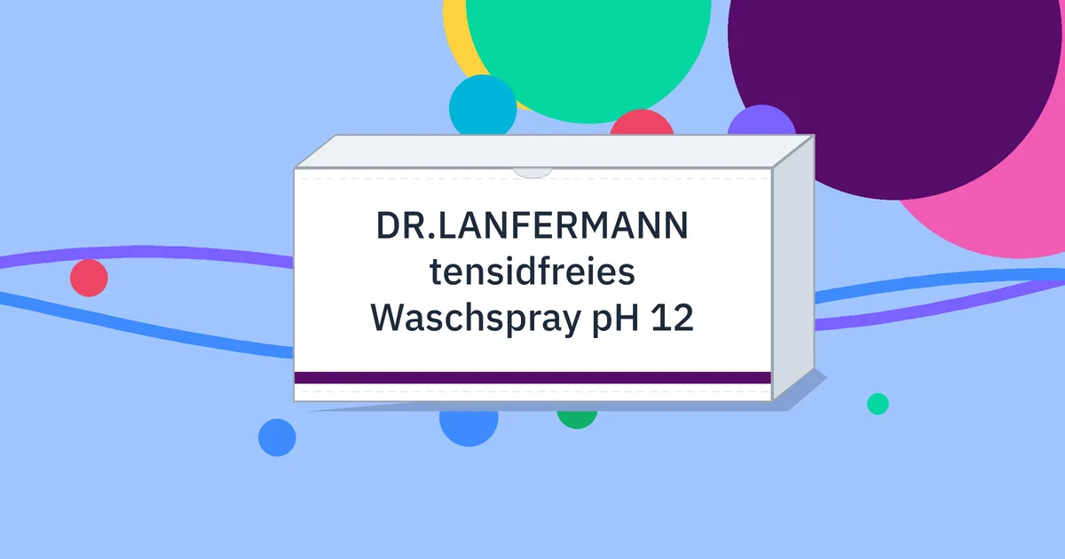 Symbolbild: Packung mit der Aufschrift DR.LANFERMANN tensidfreies Waschspray pH 12 (PZN 16134524) – Verfügbarkeit und Bezug in Apotheken in Frankfurt am Main