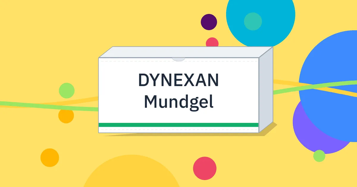 Symbolbild: Packung mit der Aufschrift DYNEXAN Mundgel (PZN 01662921) – Verfügbarkeit und Bezug in Apotheken in Frankfurt am Main