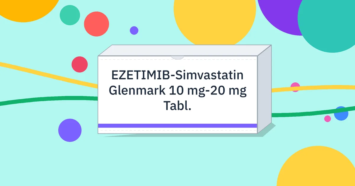 Symbolbild: Packung mit der Aufschrift EZETIMIB-Simvastatin Glenmark 10 mg-20 mg Tabl. (PZN 14266204) – Verfügbarkeit und Bezug in Apotheken in Frankfurt am Main