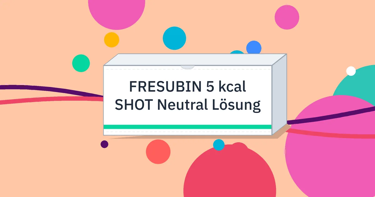 Symbolbild: Packung mit der Aufschrift FRESUBIN 5 kcal SHOT Neutral Lösung (PZN 11847277) – Verfügbarkeit und Bezug in Apotheken in Frankfurt am Main