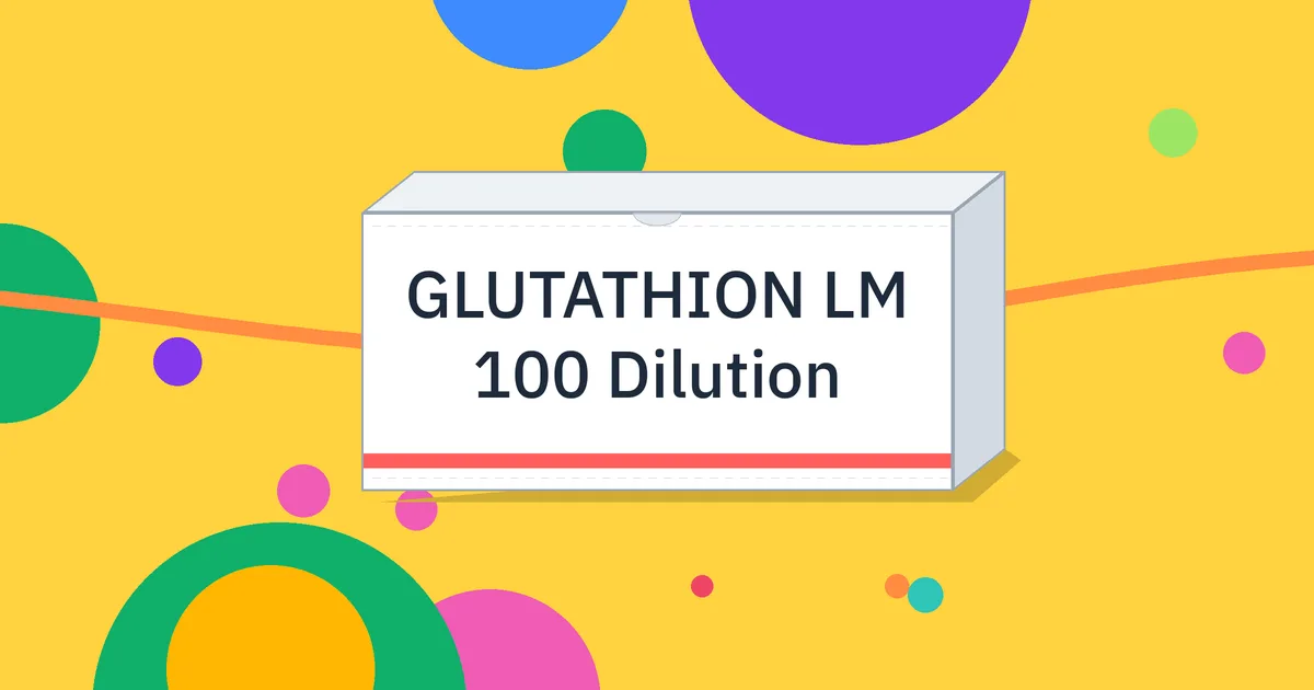 Symbolbild: Packung mit der Aufschrift GLUTATHION LM 100 Dilution (PZN 12880176) – Verfügbarkeit und Bezug in Apotheken in Frankfurt am Main