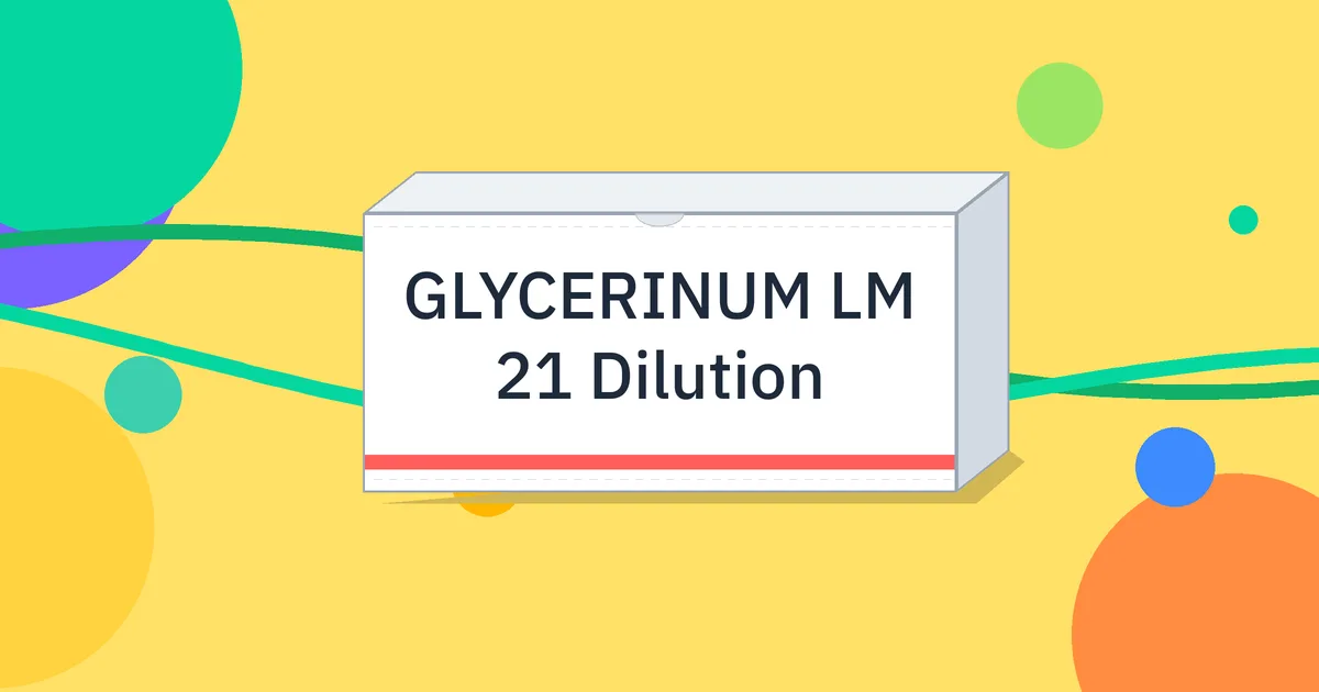 Symbolbild: Packung mit der Aufschrift GLYCERINUM LM 21 Dilution (PZN 12880466) – Verfügbarkeit und Bezug in Apotheken in Frankfurt am Main