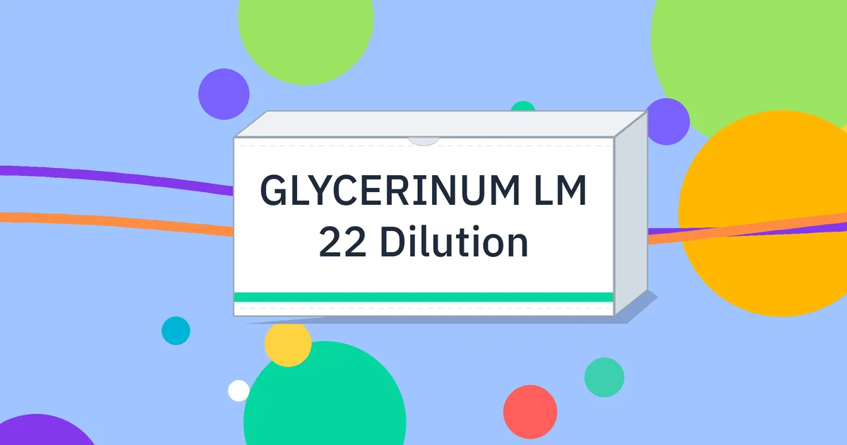 Symbolbild: Packung mit der Aufschrift GLYCERINUM LM 22 Dilution (PZN 12880472) – Verfügbarkeit und Bezug in Apotheken in Frankfurt am Main