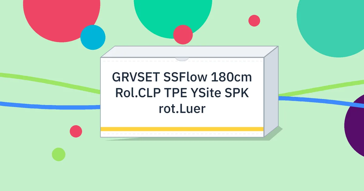 Symbolbild: Packung mit der Aufschrift GRVSET SSFlow 180cm Rol.CLP TPE YSite SPK rot.Luer (PZN 17898991) – Verfügbarkeit und Bezug in Apotheken in Frankfurt am Main