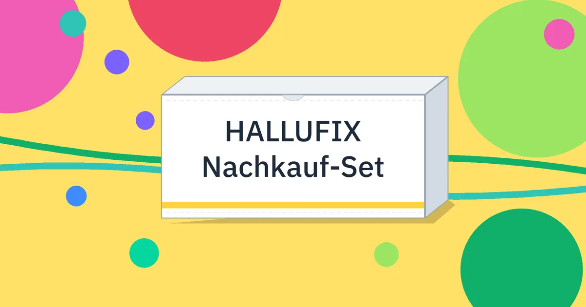 Symbolbild: Packung mit der Aufschrift HALLUFIX Nachkauf-Set (PZN 03117263) – Verfügbarkeit und Bezug in Apotheken in Frankfurt am Main