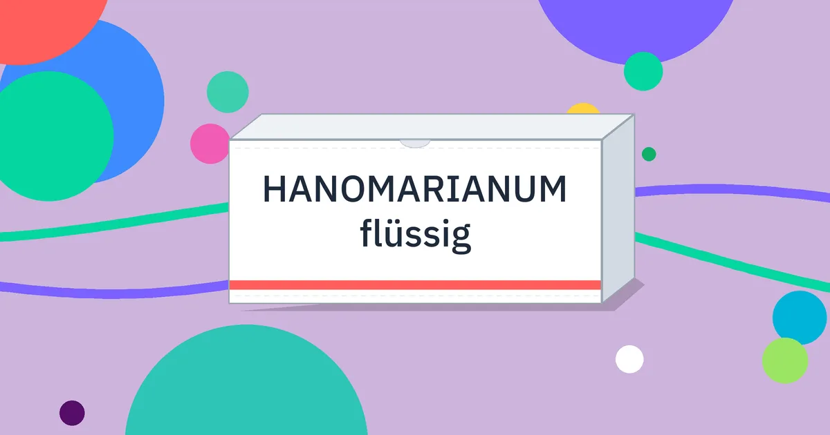 Symbolbild: Packung mit der Aufschrift HANOMARIANUM flüssig (PZN 04194662) – Verfügbarkeit und Bezug in Apotheken in Frankfurt am Main