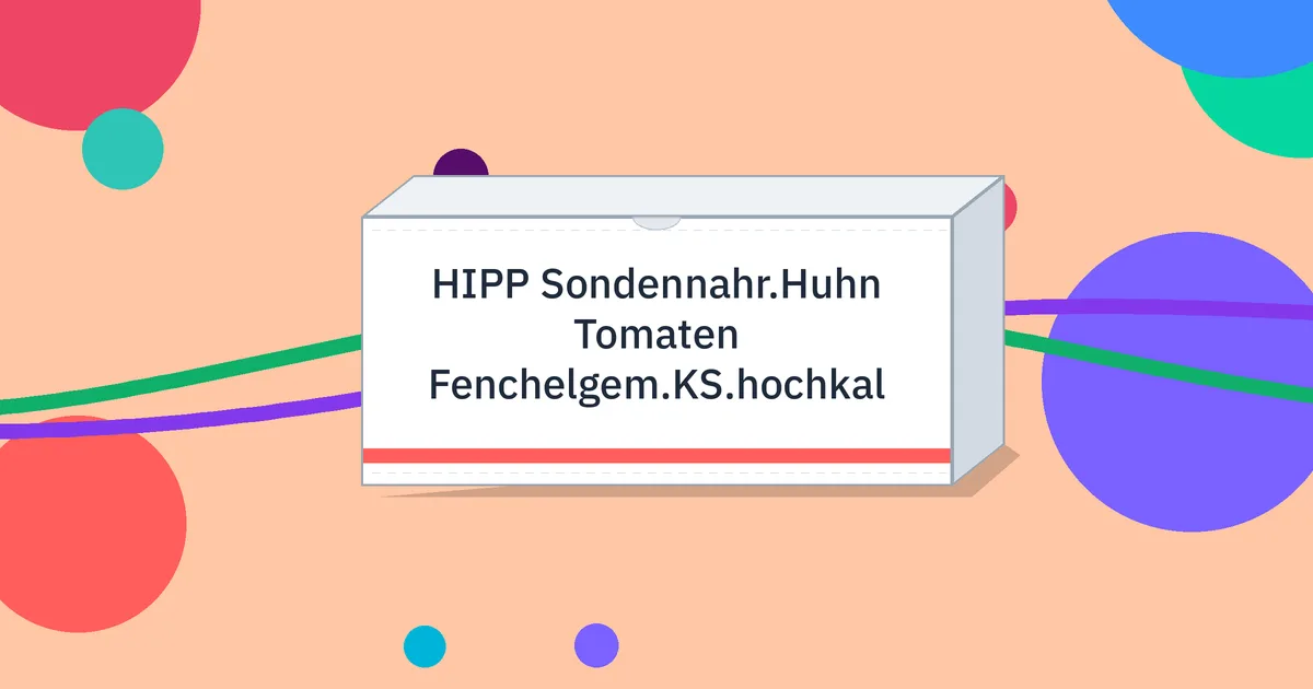 Symbolbild: Packung mit der Aufschrift HIPP Sondennahr.Huhn Tomaten Fenchelgem.KS.hochkal (PZN 12896674) – Verfügbarkeit und Bezug in Apotheken in Frankfurt am Main