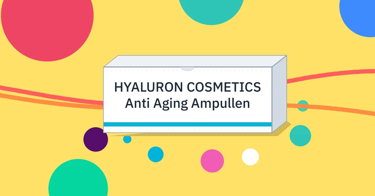 Symbolbild: Packung mit der Aufschrift HYALURON COSMETICS Anti Aging Ampullen (PZN 15422468) – Verfügbarkeit und Bezug in Apotheken in Frankfurt am Main