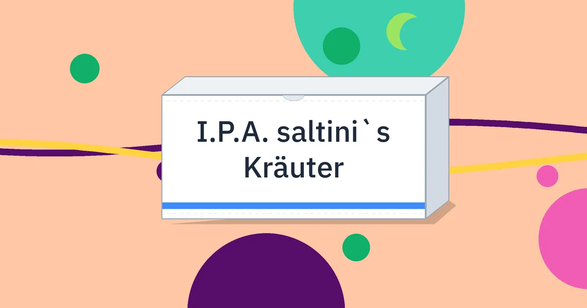 Symbolbild: Packung mit der Aufschrift I.P.A. saltini`s Kräuter (PZN 16160912) – Verfügbarkeit und Bezug in Apotheken in Frankfurt am Main
