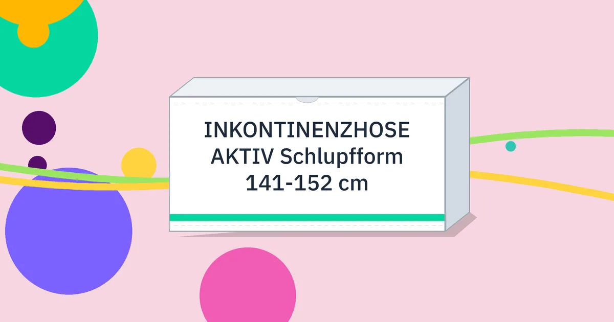 Symbolbild: Packung mit der Aufschrift INKONTINENZHOSE AKTIV Schlupfform 141-152 cm (PZN 09510346) – Verfügbarkeit und Bezug in Apotheken in Frankfurt am Main