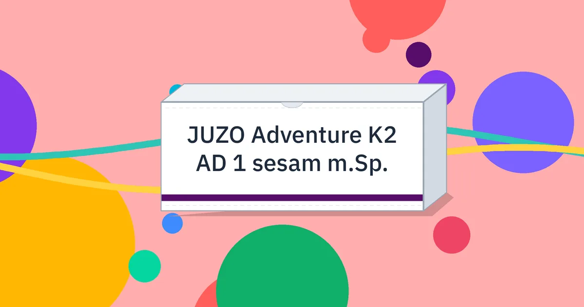 Symbolbild: Packung mit der Aufschrift JUZO Adventure K2 AD 1 sesam m.Sp. (PZN 16494470) – Verfügbarkeit und Bezug in Apotheken in Frankfurt am Main
