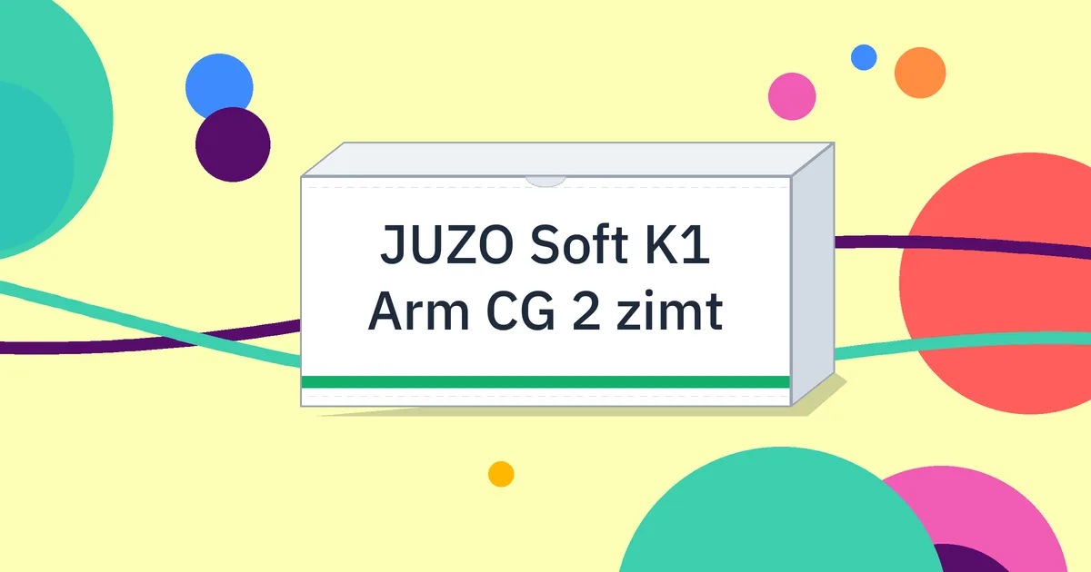 Symbolbild: Packung mit der Aufschrift JUZO Soft K1 Arm CG 2 zimt (PZN 15508224) – Verfügbarkeit und Bezug in Apotheken in Frankfurt am Main
