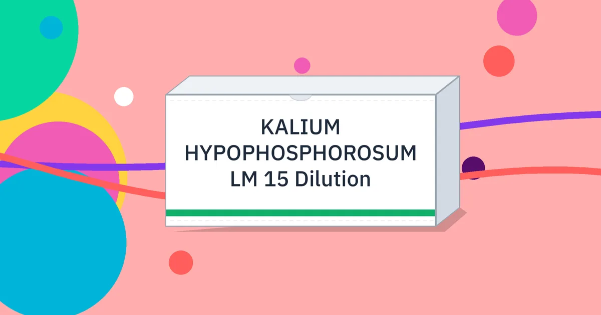Symbolbild: Packung mit der Aufschrift KALIUM HYPOPHOSPHOROSUM LM 15 Dilution (PZN 12922006) – Verfügbarkeit und Bezug in Apotheken in Frankfurt am Main