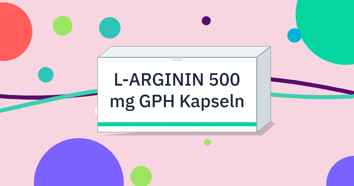 Symbolbild: Packung mit der Aufschrift L-ARGININ 500 mg GPH Kapseln (PZN 06556572) – Verfügbarkeit und Bezug in Apotheken in Frankfurt am Main