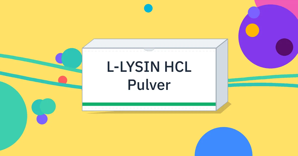 Symbolbild: Packung mit der Aufschrift L-LYSIN HCL Pulver (PZN 13583813) – Verfügbarkeit und Bezug in Apotheken in Frankfurt am Main
