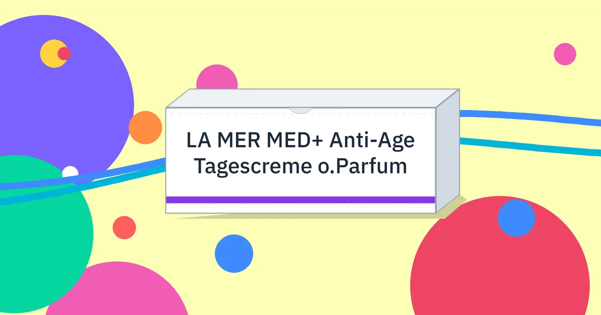 Symbolbild: Packung mit der Aufschrift LA MER MED+ Anti-Age Tagescreme o.Parfum (PZN 17946394) – Verfügbarkeit und Bezug in Apotheken in Frankfurt am Main
