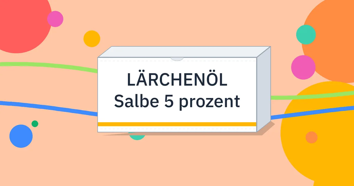 Symbolbild: Packung mit der Aufschrift LÄRCHENÖL Salbe 5 prozent (PZN 18900856) – Verfügbarkeit und Bezug in Apotheken in Frankfurt am Main