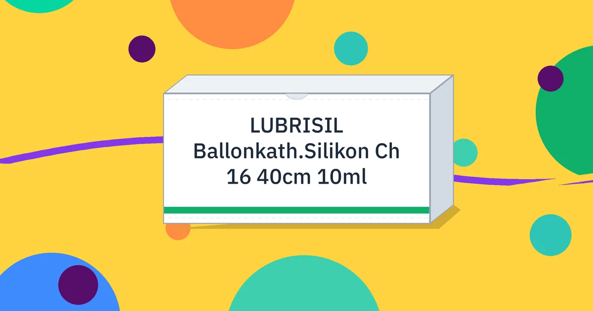 Symbolbild: Packung mit der Aufschrift LUBRISIL Ballonkath.Silikon Ch 16 40cm 10ml (PZN 06901431) – Verfügbarkeit und Bezug in Apotheken in Frankfurt am Main
