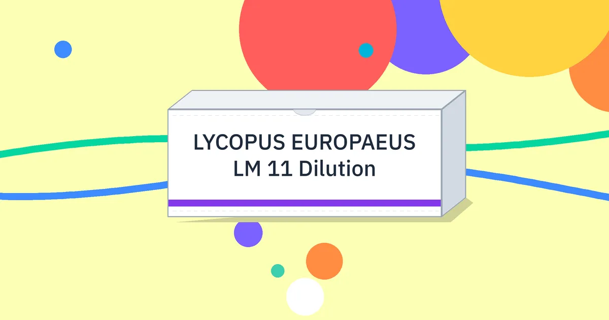 Symbolbild: Packung mit der Aufschrift LYCOPUS EUROPAEUS LM 11 Dilution (PZN 13538008) – Verfügbarkeit und Bezug in Apotheken in Frankfurt am Main