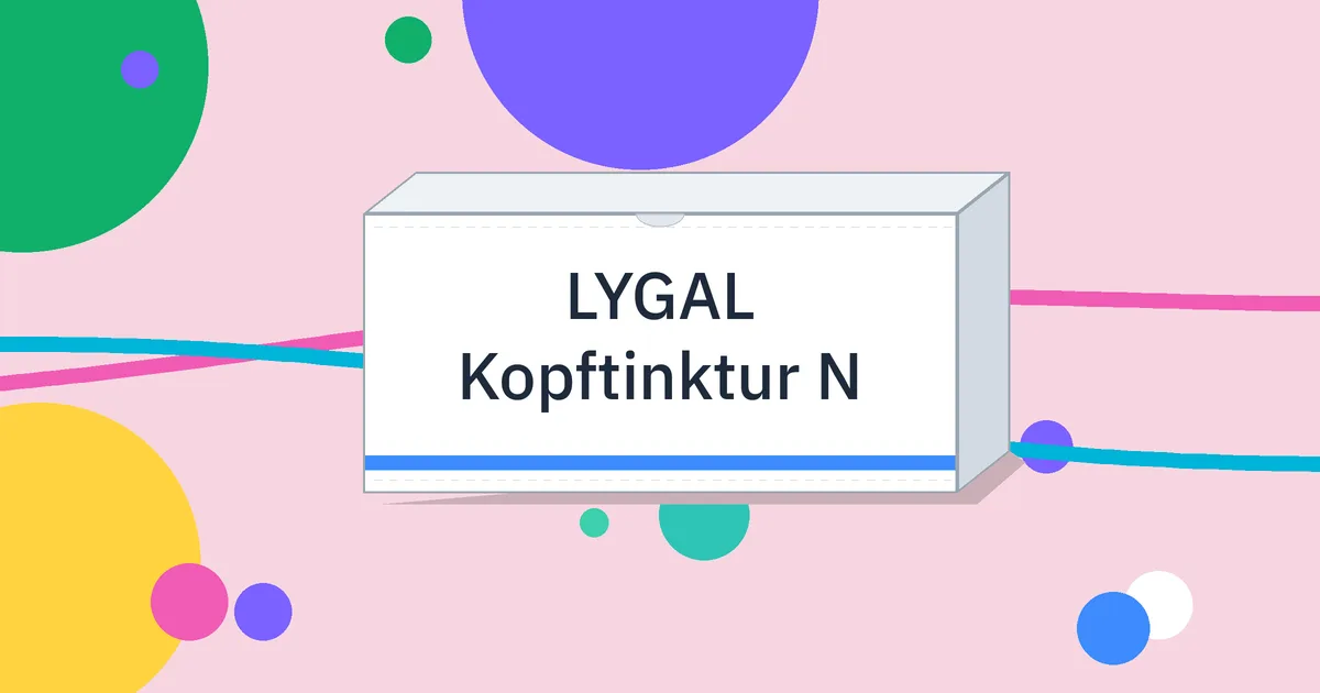 Symbolbild: Packung mit der Aufschrift LYGAL Kopftinktur N (PZN 01419422) – Verfügbarkeit und Bezug in Apotheken in Frankfurt am Main