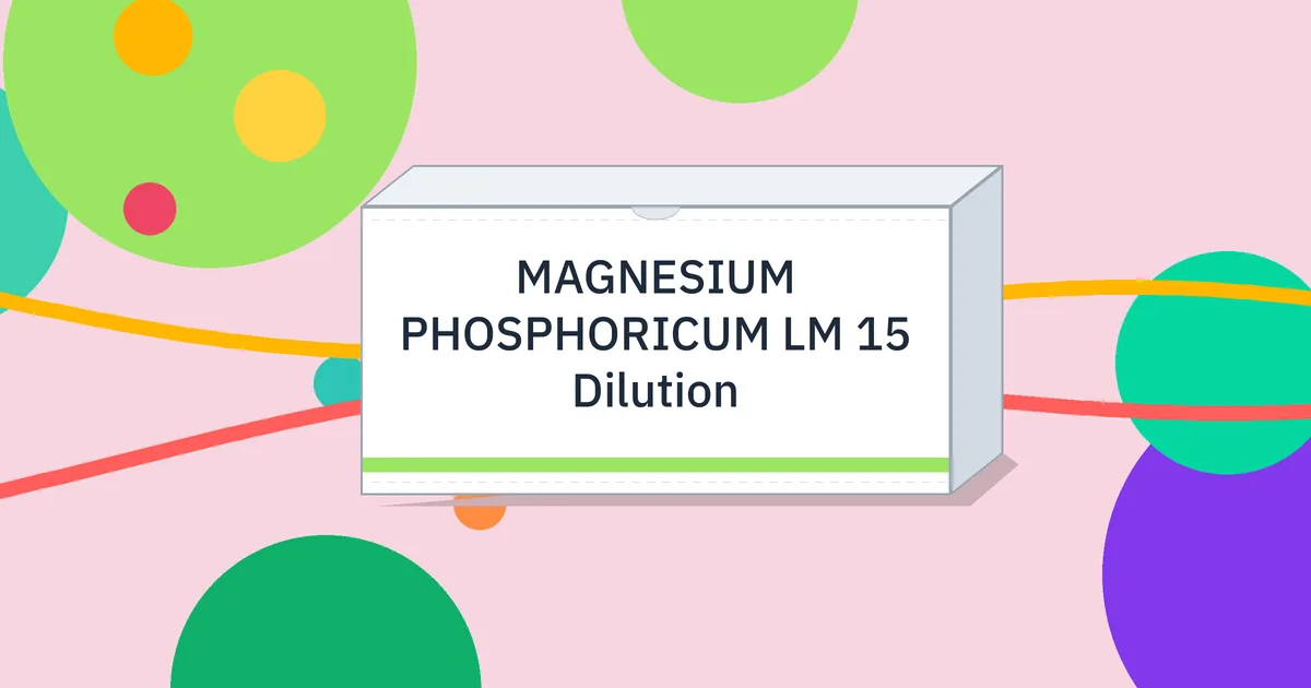 Symbolbild: Packung mit der Aufschrift MAGNESIUM PHOSPHORICUM LM 15 Dilution (PZN 12939254) – Verfügbarkeit und Bezug in Apotheken in Frankfurt am Main