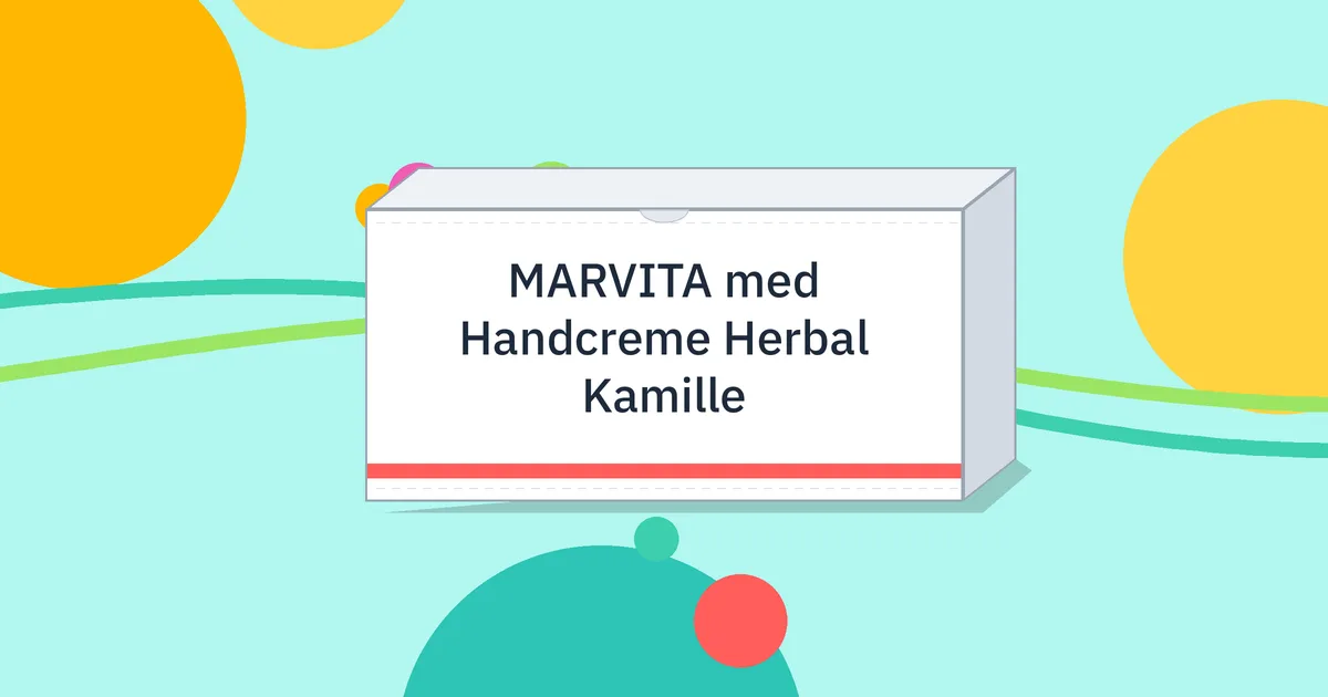 Symbolbild: Packung mit der Aufschrift MARVITA med Handcreme Herbal Kamille (PZN 14287376) – Verfügbarkeit und Bezug in Apotheken in Frankfurt am Main