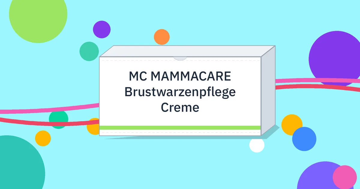 Symbolbild: Packung mit der Aufschrift MC MAMMACARE Brustwarzenpflege Creme (PZN 16400782) – Verfügbarkeit und Bezug in Apotheken in Frankfurt am Main