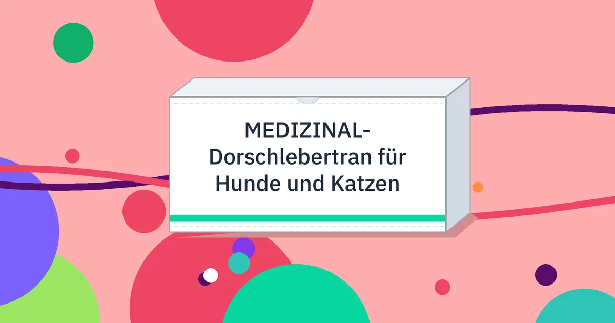 Symbolbild: Packung mit der Aufschrift MEDIZINAL-Dorschlebertran für Hunde und Katzen (PZN 12522301) – Verfügbarkeit und Bezug in Apotheken in Frankfurt am Main