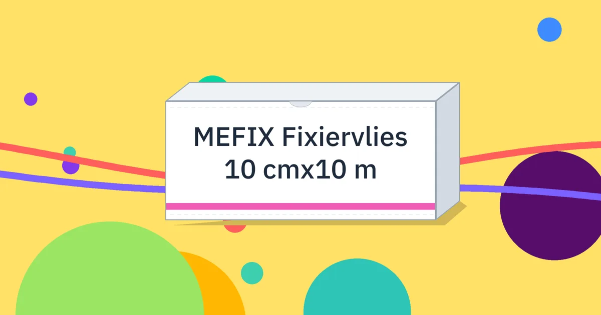Symbolbild: Packung mit der Aufschrift MEFIX Fixiervlies 10 cmx10 m (PZN 11586569) – Verfügbarkeit und Bezug in Apotheken in Frankfurt am Main